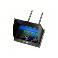 China 5 Inch 5802D FPV Monitor 5.8GHz Diversity Receiver With DVR Built-in Lithium Battery For FPV Drone for sale