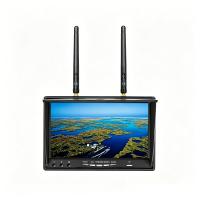 China 5 Inch 5802D FPV Monitor 5.8GHz Diversity Receiver With DVR Built-in Lithium Battery For FPV Drone for sale