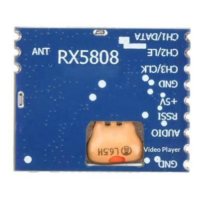 China Kimpok 5.8GHz RX5808A Wireless Video Receiver Module with Audio, 96CH, 5645-5945MHz Frequency Range, -95dBm Receiving Sensitivity for sale