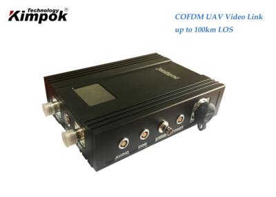 China 60-100KM COFDM UAV Video Transmitter with AES Encryption and H.265 Decoding for sale