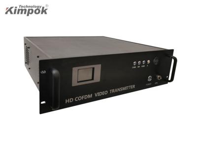 China Hight Power COFDM Video Wireless Transmitter 200km LOS for UAV Communication Link for sale