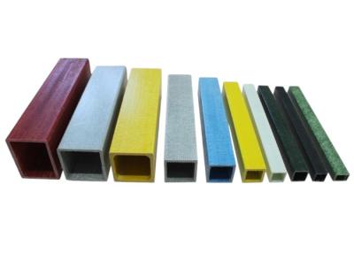 China Corrosion Resistance Fiberglass Retangular Tube Shaped Profiles For Building Structures for sale
