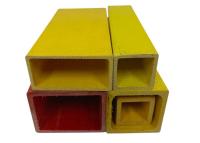 China Corrosion Resistance Fiberglass Retangular Tube Shaped Profiles For Building Structures for sale