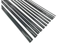 China Black High Modulus Carbon Fiber Roll Wrapped Tubes Round Tube For Equipment Parts for sale