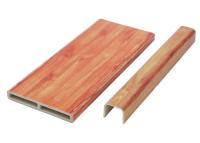 China Fire Retardance Fiberglass FRP Shaped Profiles With Wood Grain For  Decoration Floors And Walls for sale