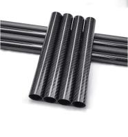 China Round 3K Wrapped Carbon Fiber Tube For Plant Protection Machine Accessories for sale