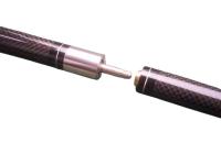 China Adjustable Glossy 3K Carbon Fiber Billiards Stick Instead Of Wood Stick Telescopic Pole for sale