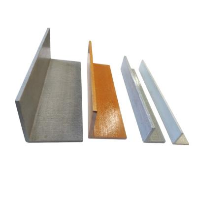 China Anti Aging FRP Shaped Profiles Fiberglass Angle Bar Section Beams For Structure Frame for sale