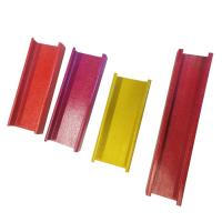 China Crossion Resistance FRP C Shaped Profiles Pultrusion Beam Fiberglass U Channel for sale