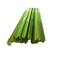 China Green Fiberglass FRP Triangle Rod Frame Pultruded Rod High Strength for sale