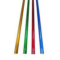 China High Intensity Colored Wrapped Carbon Fiber Tube 3K Twill for sale
