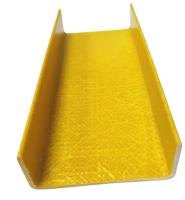 China FRP Fiberglass Pultrusion U Beam Ladder Profiles GRP Channel Fiberglass C Channel Beam for sale