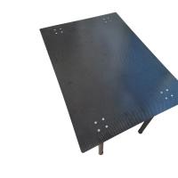 China Light Weight Carbon Fiber Desk Table With Wrapped Tube Legs For Home And Office for sale