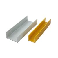 China Impact Resistance FRP Pultruded Profiles GRP C Shaped Construction Channel C Beam for sale