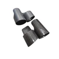 China High Intensity Wrapped Carbon Fiber Exhaust Tip CFRP Muffler End Pipe Tail Pipe for sale