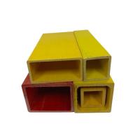 China FRP Pultruded Shaped Profiles GRP Rectangular Tube Structural Profile Corrosion Resistant for sale