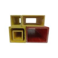 China FRP Pultruded Shaped Profiles GRP Rectangular Tube Structural Profile Corrosion Resistant for sale