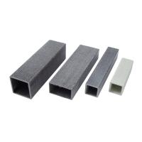 China Structural Reinforced Shaped Profiles Pultrusion GRP Fiberglass Rectangular Pipe for sale