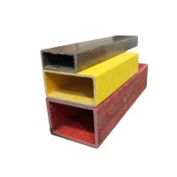 China Impact Resistance Pultruded Rectangle Shaped Tube Profiles For Equipment Frame for sale