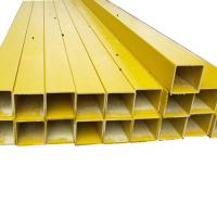 China Anti-Corrosion FRP Square Tube Waterproof And Thermal Insulation Customized Size For Marine/Chemical/Construction for sale