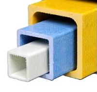 China Square Profile FRP Pultruded Tube High Strength Lightweight Fiberglass Thermal Insulation GRP Structural Component for sale