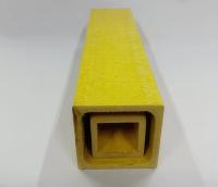 China Square Profile FRP Pultruded Tube High Strength Lightweight Fiberglass Thermal Insulation GRP Structural Component for sale