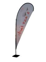 China Customizable Durable FRP Fiberglass Pultruded Tube Flagpole Banner Flag Display Outdoor Construction for sale