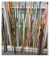 China Custom Fiberglass Golf Alignment Stick GRP Swing Practice Shaft FRP Putting Training Aid for sale