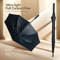 China Ultra Lightweight Carbon Shaft Umbrella Quick Automatic Opening Portable Custom Outdoor Rain Umbrella for sale