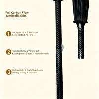 China Ultra Lightweight Carbon Shaft Umbrella Quick Automatic Opening Portable Custom Outdoor Rain Umbrella for sale
