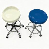 China ESD Anti-static Fiberglass Laboratory Chair Height Adjustable FRP Plastic Work Stool With Foot Ring Wholesale for sale