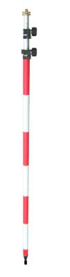 China Tangent Screw Clamping Quick Release Prism Pole 2.6m to 4.6m for Topcon Sokkia Leica Surveying for sale