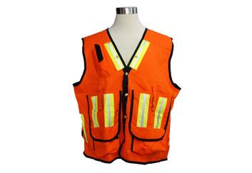 China 3M Reflective Safety Vest SV-01 with Cotton-Polyester Blend in M/L/XL/XXL Sizes for Construction and Industrial Use for sale