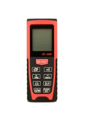 China PD-58N Handheld Laser Rangefinder 80m Outdoor Distance Meter with IP54 Rating and 5000 Measurements Battery Life for sale