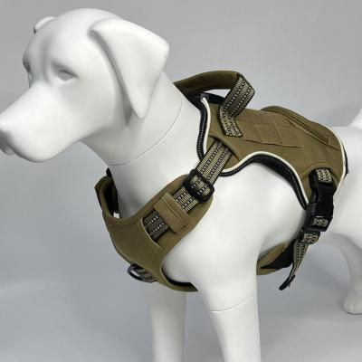 China Reflective Adjustable Dog Harness Enhancing Safety During Early Morning or Late Evening Walks Suitable for All Dog Sizes for sale