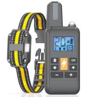 China Waterproof Dog Training Collar Featuring Remote Control Adjustable Shock Vibration Sound for Safe and Dog Training Sessions for sale