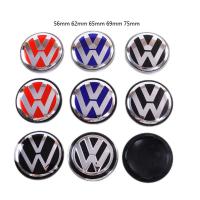 China Custom Black Blue 68Mm 56Mm Car Wheel Center Cover For Volkswagen Plastic Decoration for sale