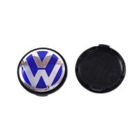 China Custom Black Blue 68Mm 56Mm Car Wheel Center Cover For Volkswagen Plastic Decoration for sale