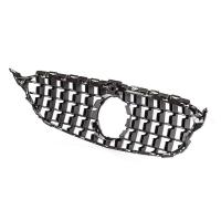 China ABS Front Bumper Mesh Grill GT Type Car Front Grille Grill For C-CLASS W205 2014-2018 for sale