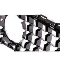 China ABS Front Bumper Mesh Grill GT Type Car Front Grille Grill For C-CLASS W205 2014-2018 for sale