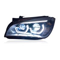 China Modified Spoon Angel Eye Daytime Running Light Headlight Assembly for BMW X1 11-15 Years for sale