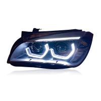 China Modified Spoon Angel Eye Daytime Running Light Headlight Assembly for BMW X1 11-15 Years for sale