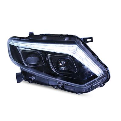 China 14-16 X-Trail Headlight Assembly with Modified LED Lens and Running Water Turn Signal for sale