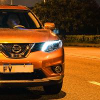 China 14-16 X-Trail Car Headlights Led Daytime Running Headlights for Retrofit/Upgrade for sale