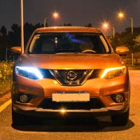 China 14-16 X-Trail LED Car Headlights Modified Front Lamp Streamer Turn Signal Head Lamps for sale