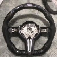 China Custom Microfiber Carbon Fiber Leather Steering Wheel for BMW F10 F30 E60 E90 G30 E46 E92 for sale