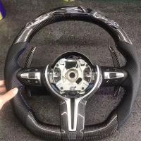 China BMW F10 F30 E60 E90 G30 E46 E92 Steering Wheel with Carbon Fiber and Black Leather for sale