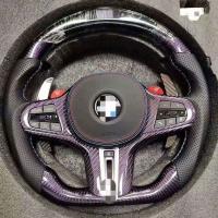 China BMW F10 F30 E60 E90 G30 E46 E92 Steering Wheel with Carbon Fiber and Black Leather for sale