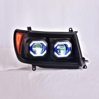 China Modified LED Lens Daytime Running Light Headlight Assembly for Toyota Land Cruiser LC100 for sale