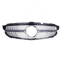 China Silver Black Plastic Car Front Bumper Diamond Grille for Mercedes W205 OEM 2058881260 for sale
